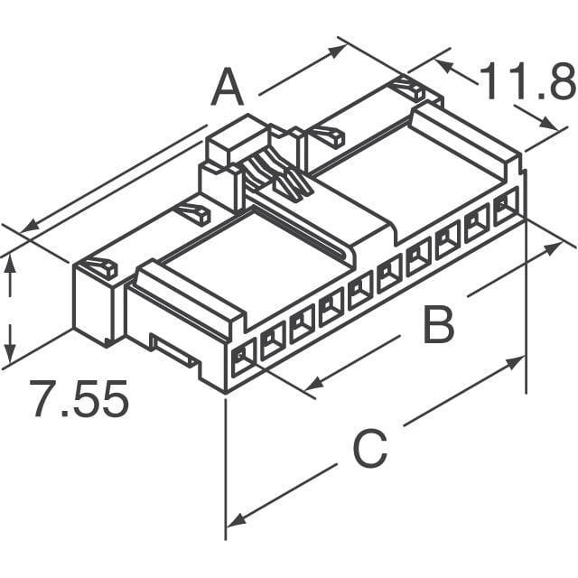 DF1E-12S-2.5C Hirose Electric Co Ltd | Steckverbinder, Verbindungen | DigiKey